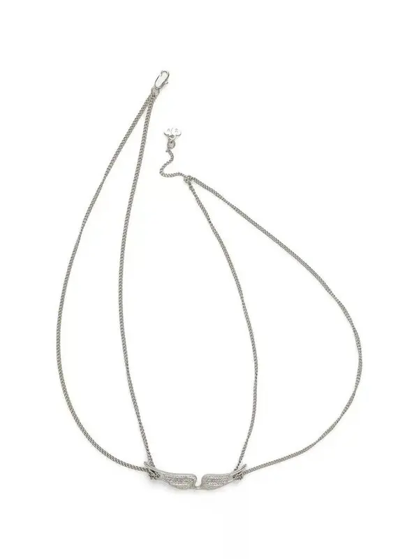 Zadig&Voltaire Crystal-wing Necklace - Silver