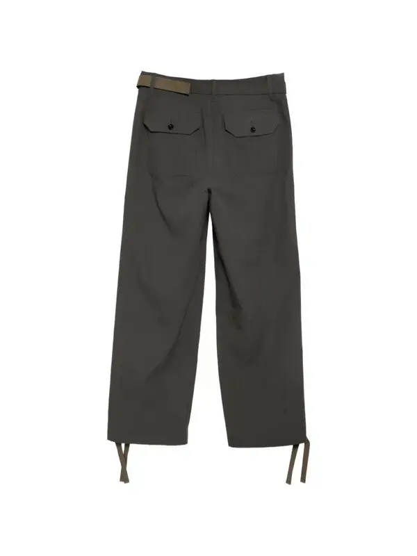 Sacai Belted Trousers - Green