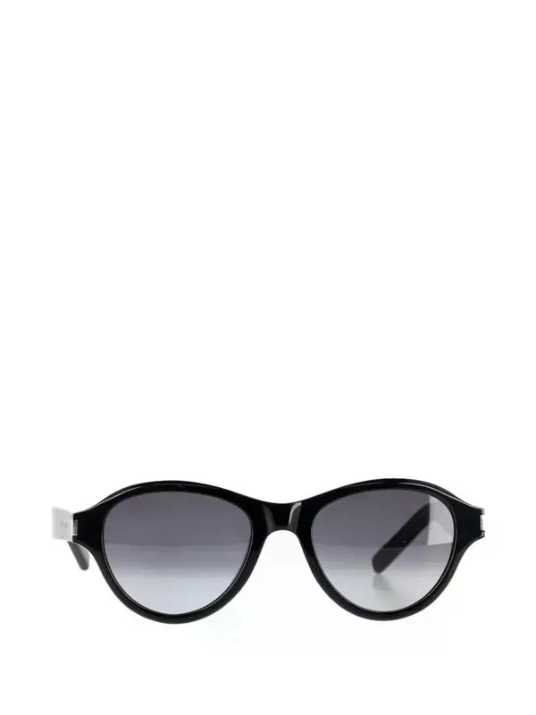 Saint Laurent Sl 520 Oval-frame Sunglasses - Black