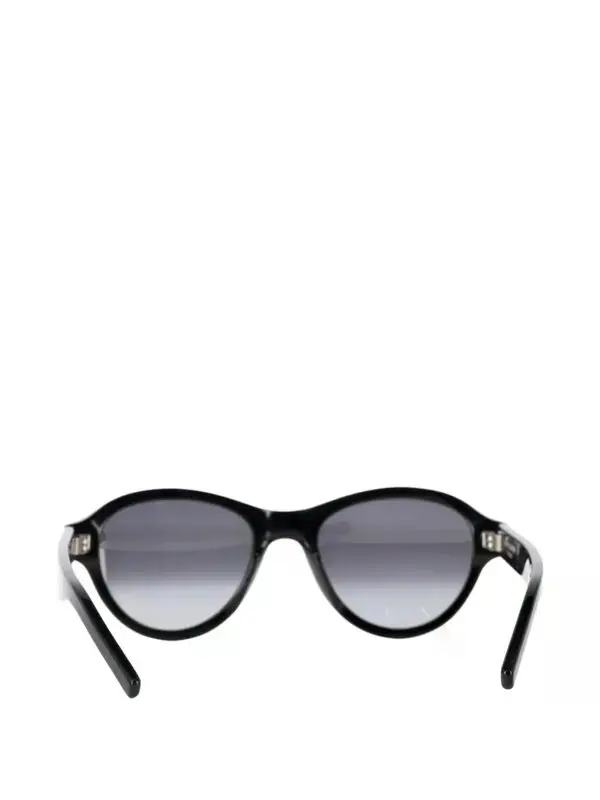 Saint Laurent Sl 520 Oval-frame Sunglasses - Black