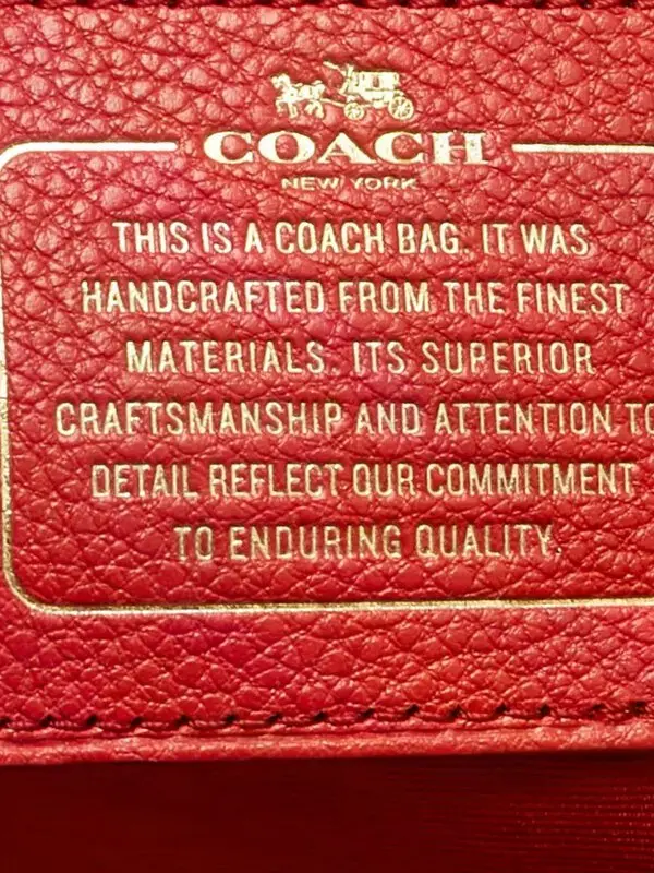 COACH® Leather Tote Bag