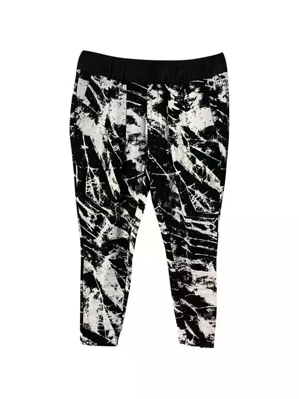 Helmut Lang Marble-print Trousers