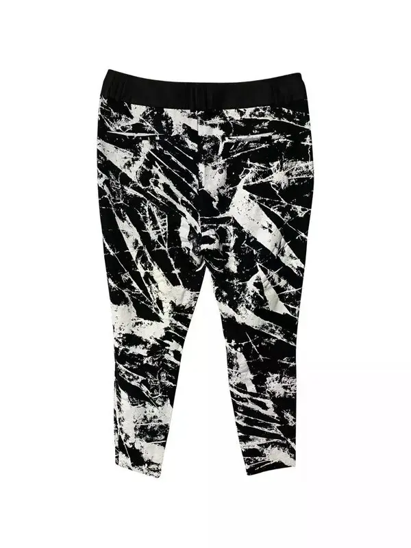 Helmut Lang Marble-print Trousers