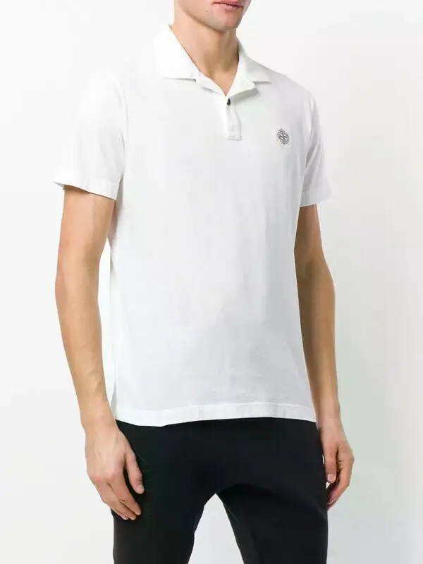 Stone Island Logo Patch Polo Shirt