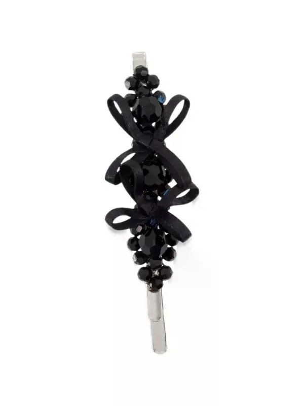 Simone Rocha Crystal-embellished Hair Clips - Black