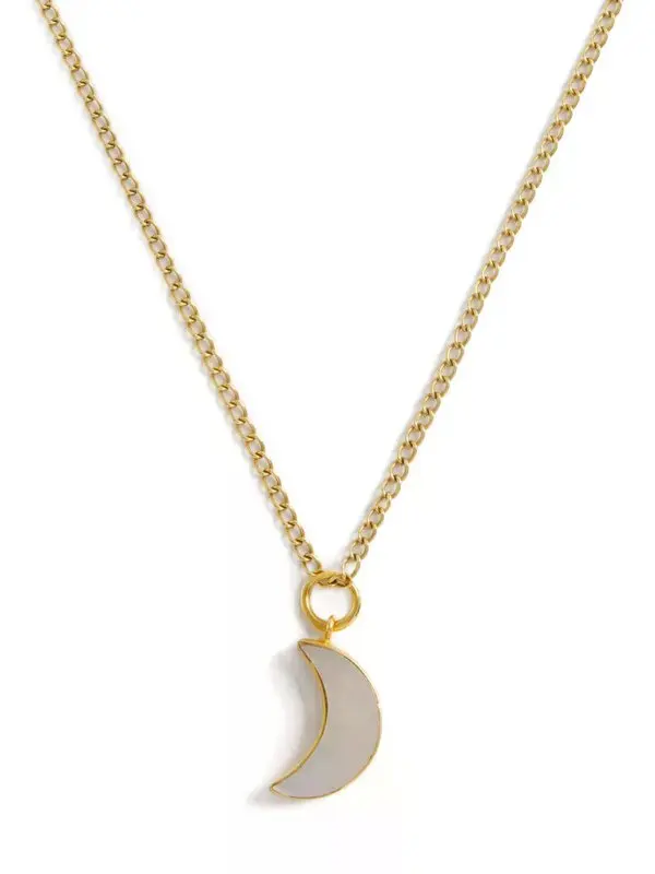 FREYA ROSE 18k Yellow Moon Pendant Necklace - Gold