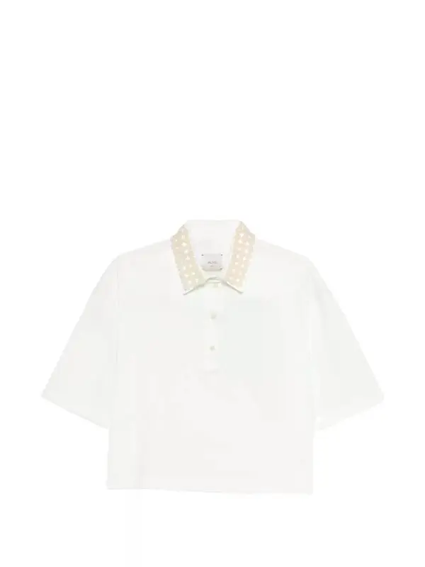 ALYSI Beaded Polo Shirt