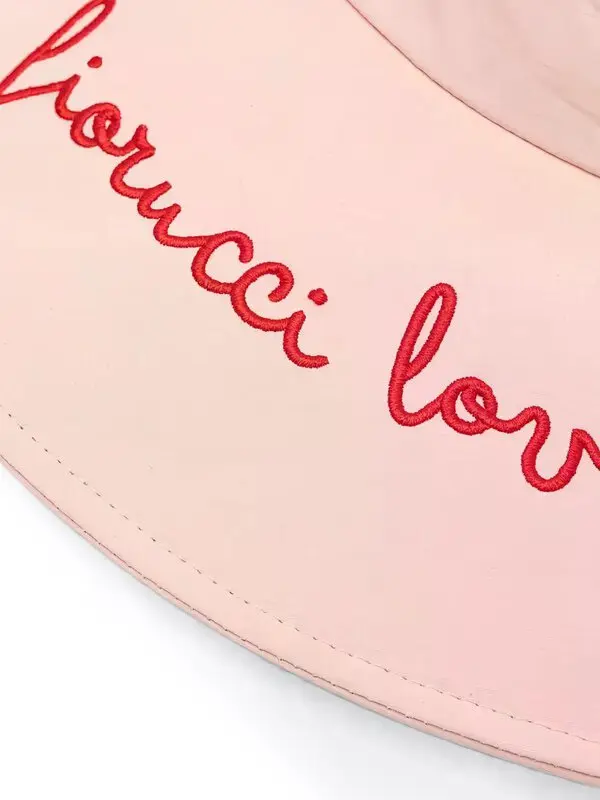Fiorucci Logo-embroidered Bucket Hat - Pink