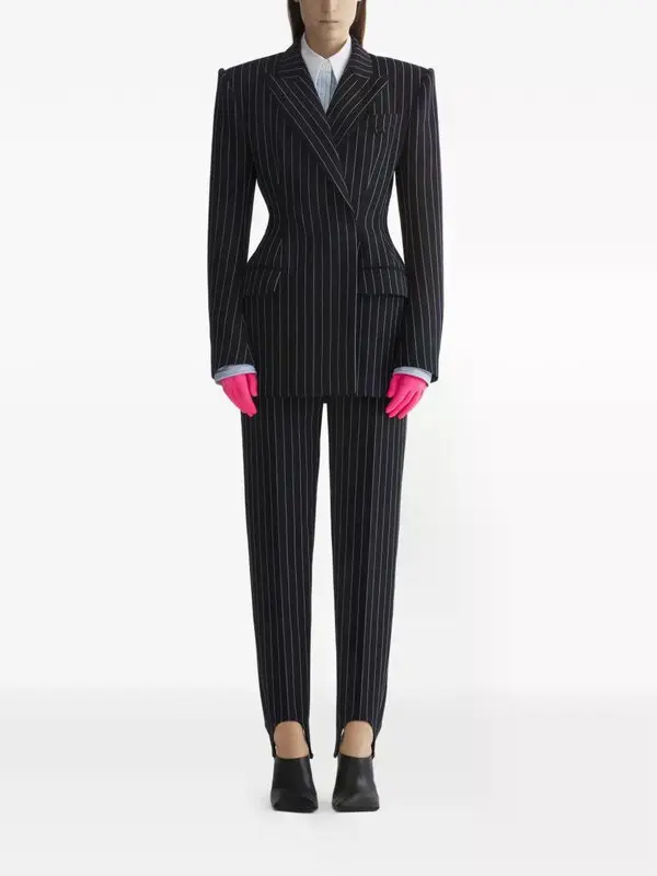 MUGLER Pinstripe Double-breasted Jacket