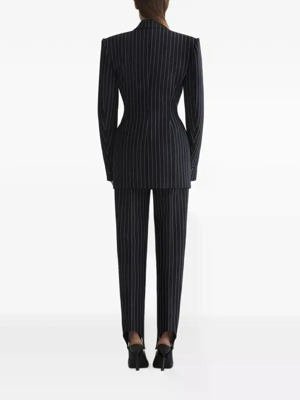 MUGLER Pinstripe Double-breasted Jacket