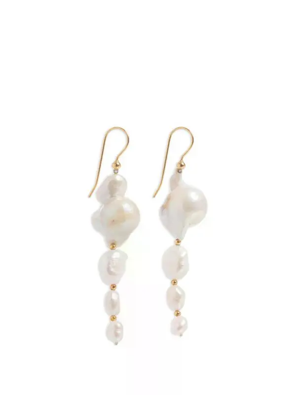 FREYA ROSE Baroque Drop Earrings - White