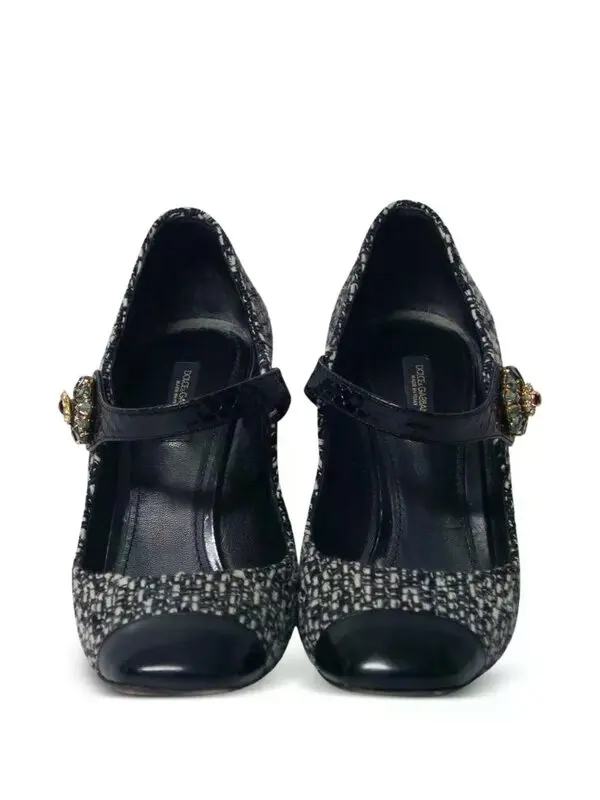 Dolce & Gabbana Tweed Mary Jane Pumps