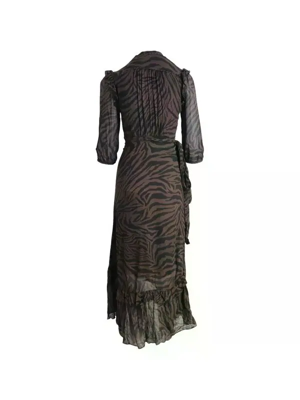 Ba&sh Zebra-print Asymmetric Dress