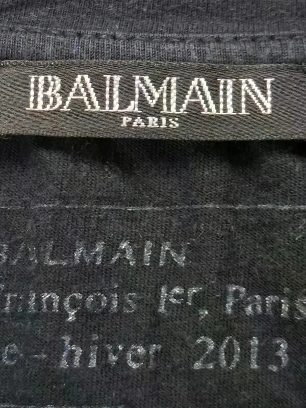 Balmain Embroidered-patch T-shirt
