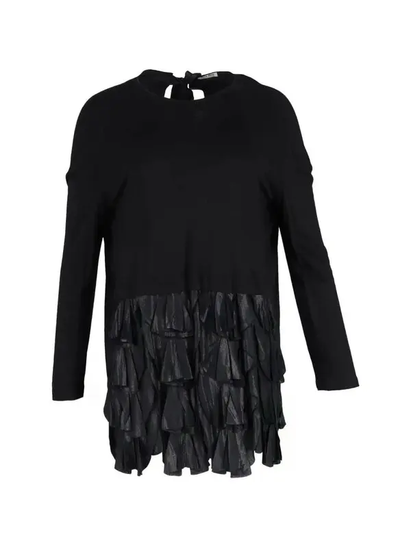 Miu Miu Long-sleeve Ruffled Blouse