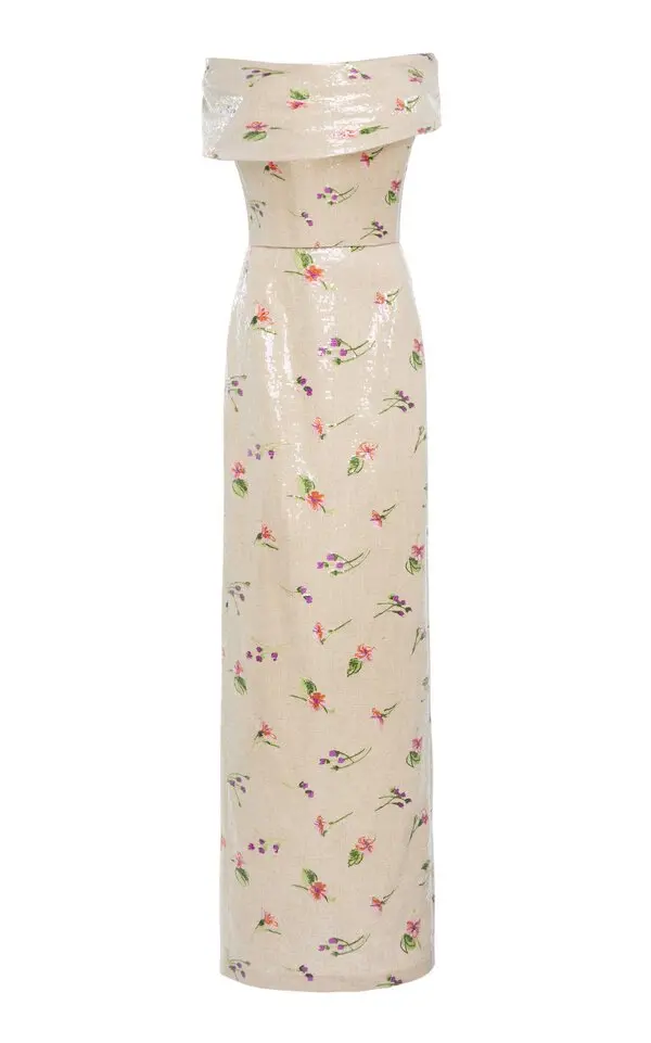 GRETA CONSTANTINE Corlux Embellished Gown