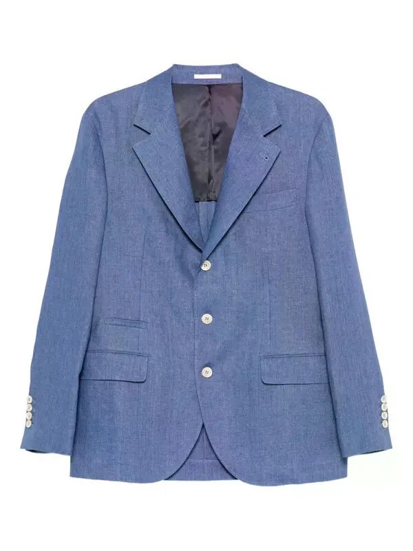 Brunello Cucinelli Single-breasted Blazer - Blue
