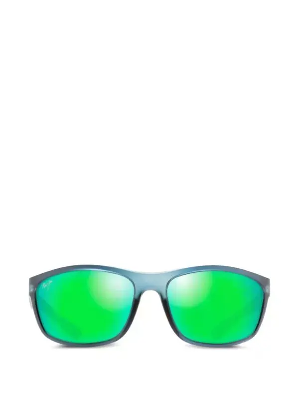 Maui Jim Nuu Landing Geometric-frame Sunglasses - Blue