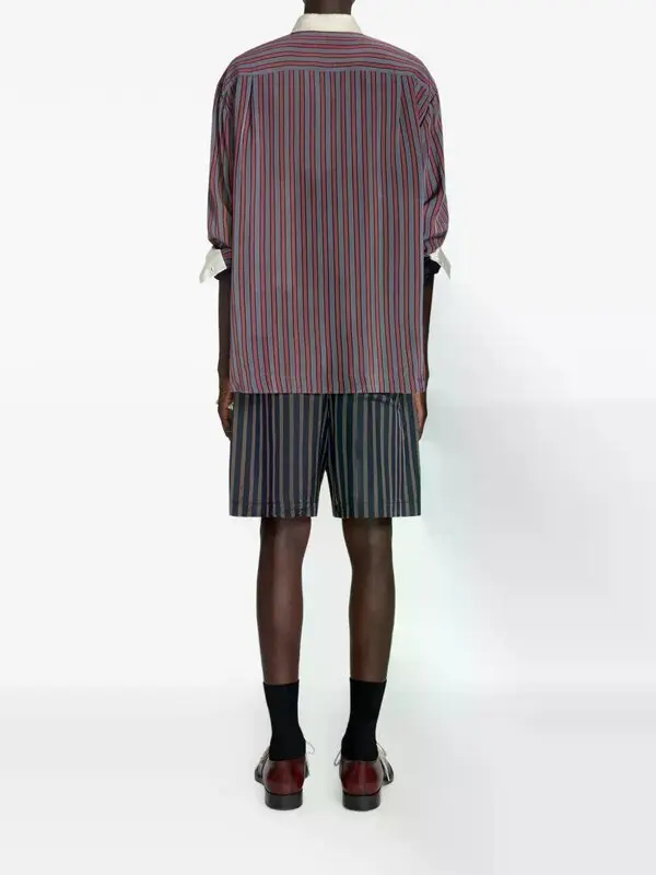 Dries Van Noten Contrast Striped Shirt