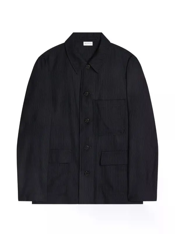 Dries Van Noten Pinstripe Workwear Overshirt