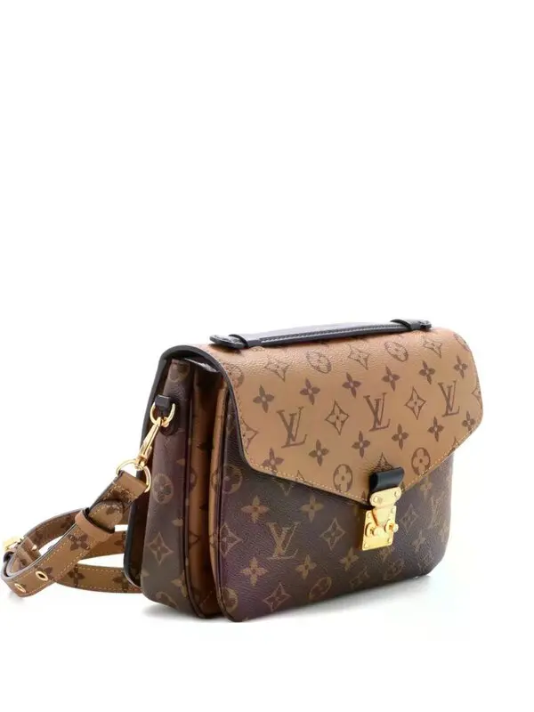 LOUIS VUITTON Pochette Metis Reverse Monogram Canvas Crossbody Bag - Brown