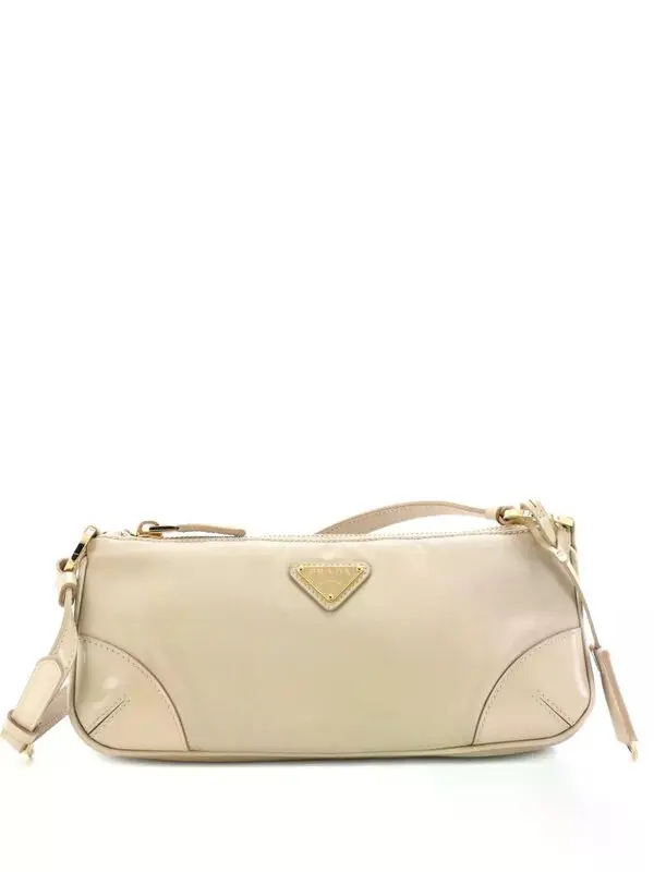 Prada Re-edition 2002 Re-nylon And Leather Shoulder Bag - Neutrals