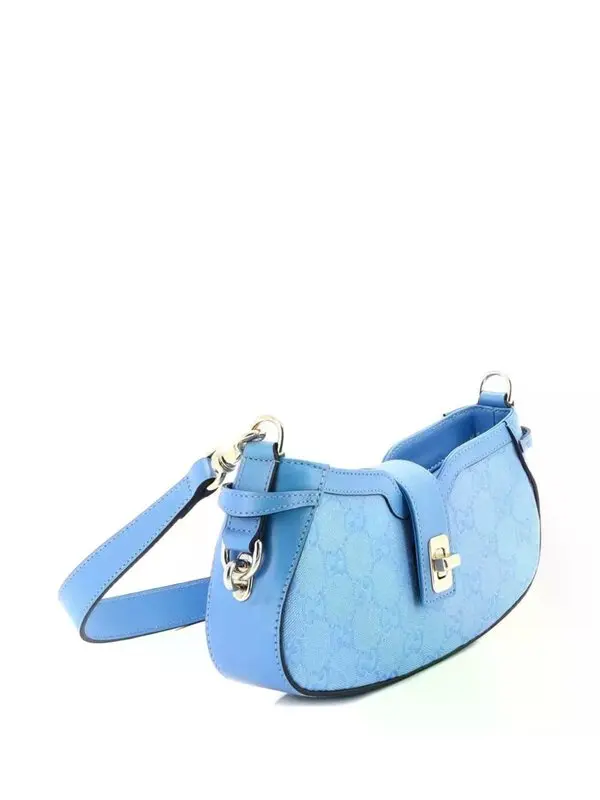 Gucci Gg Canvas Mini Shoulder Bag - Blue
