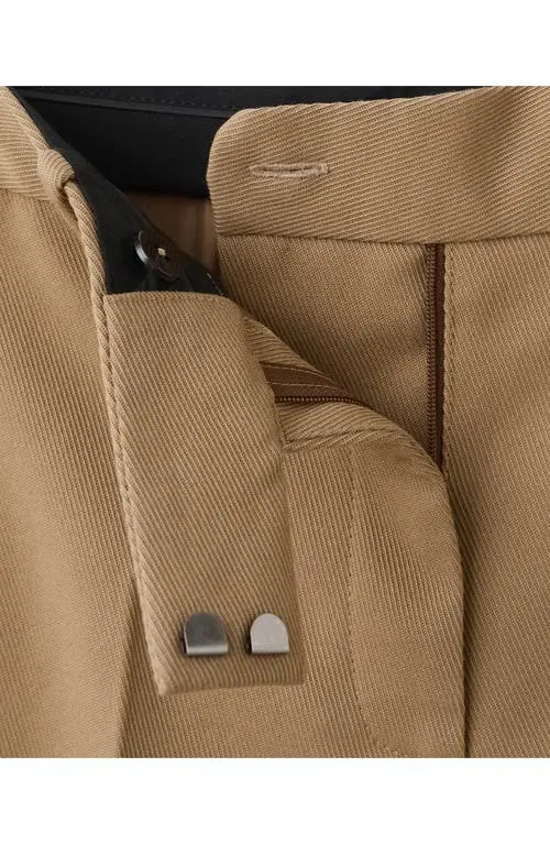 Mango Osaka Wide-leg Trousers - Medium Brown