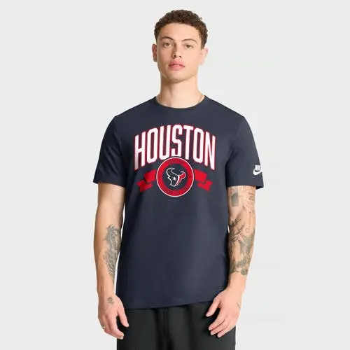 Nike Houston Texans Rewind Front And Back Hit Essential T-shirt - Navy