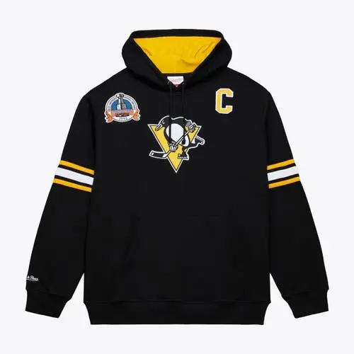 Mitchell & Ness Mario Lemieux Pittsburgh Penguins 1992 Championship Hoodie - Black