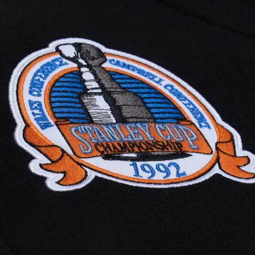 Mitchell & Ness Mario Lemieux Pittsburgh Penguins 1992 Championship Hoodie - Black