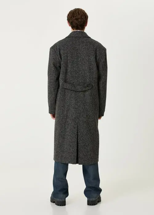 PCFG Wool & Cashmere Blend Long Overcoat