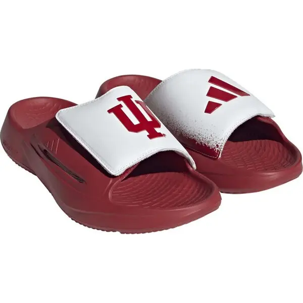 Adidas Indiana Hoosiers Lightblaze Slide Sandals - Crimson