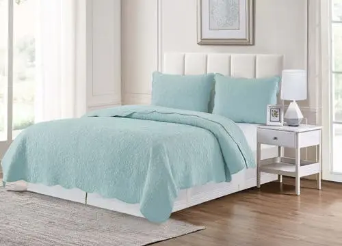 C&F HOME Christiana Breeze Quilt Bedding Collection - Blue