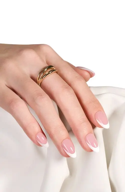 BEETLES French Tip Press On Nail Studio Kit Short Almond