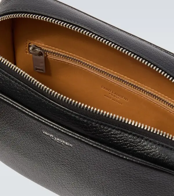 Saint Laurent Small Leather Shoulder Bag - Black
