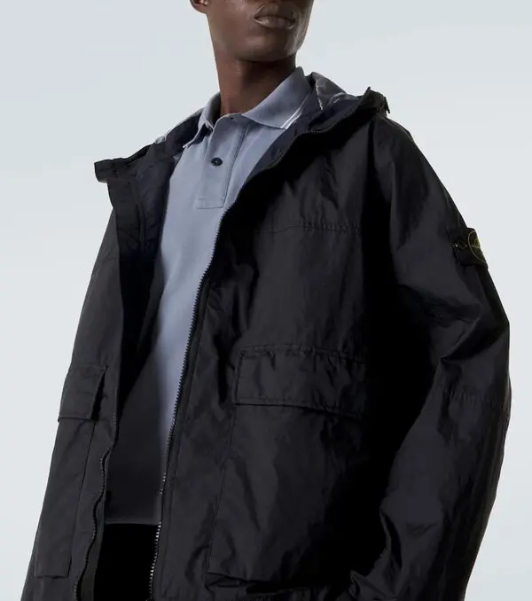 Stone Island Compass Cotton-blend Piqué Polo Shirt - Grey