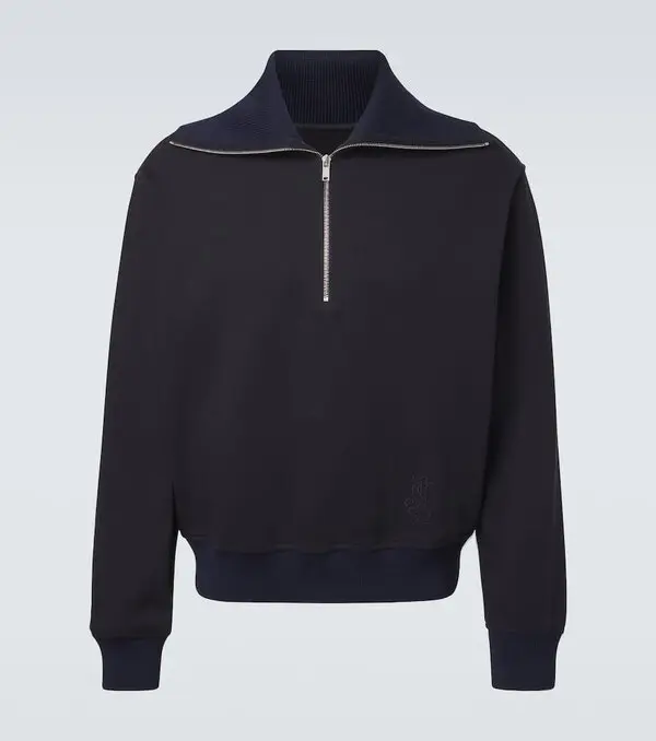 JIL SANDER Cotton Half-zip Sweatshirt