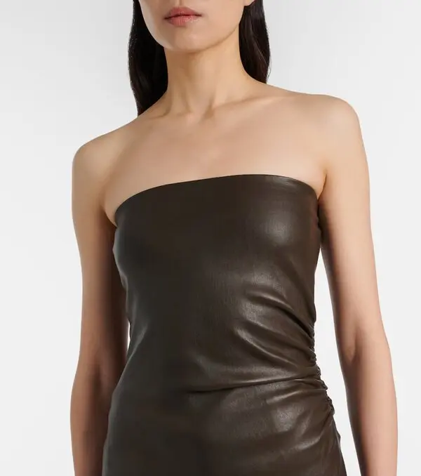 Stouls Laya Leather Bustier - Brown