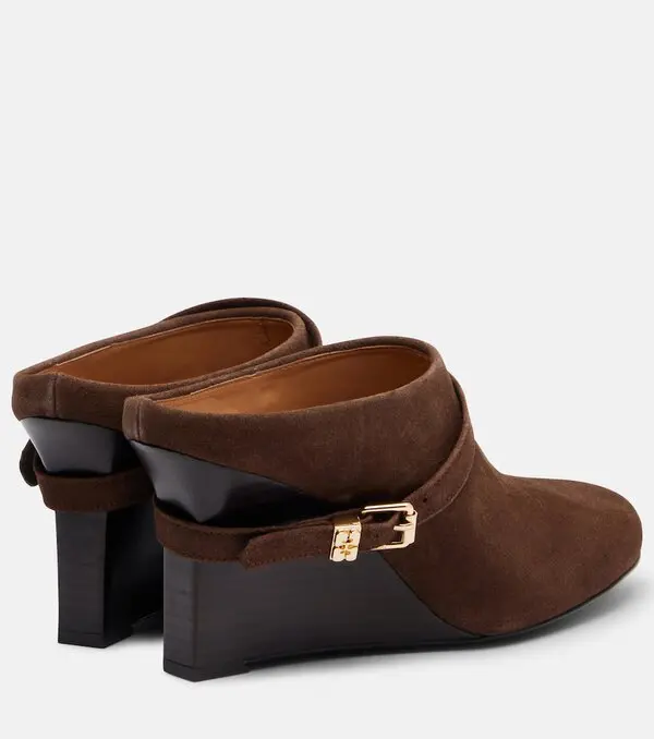 GANNI Wedge Ankle Boots - Brown