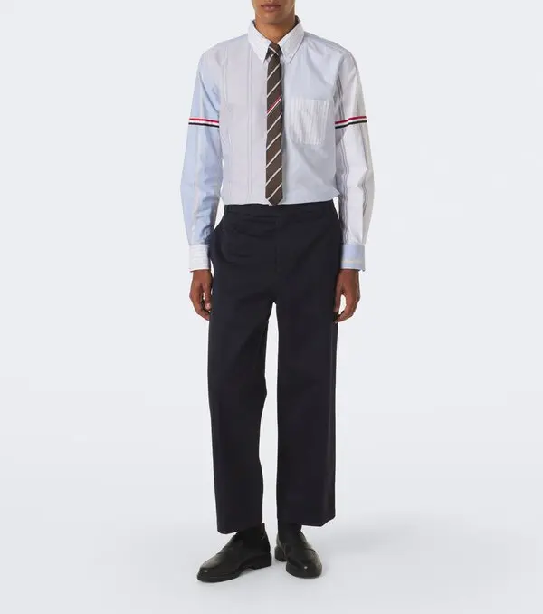 Thom Browne Striped Cotton Shirt - Multicoloured