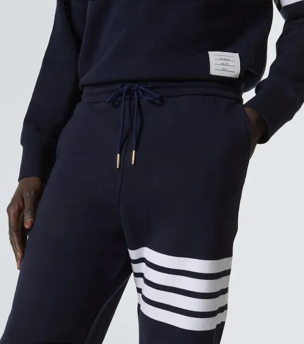 Thom Browne 4-bar Cotton Sweatpants - Blue