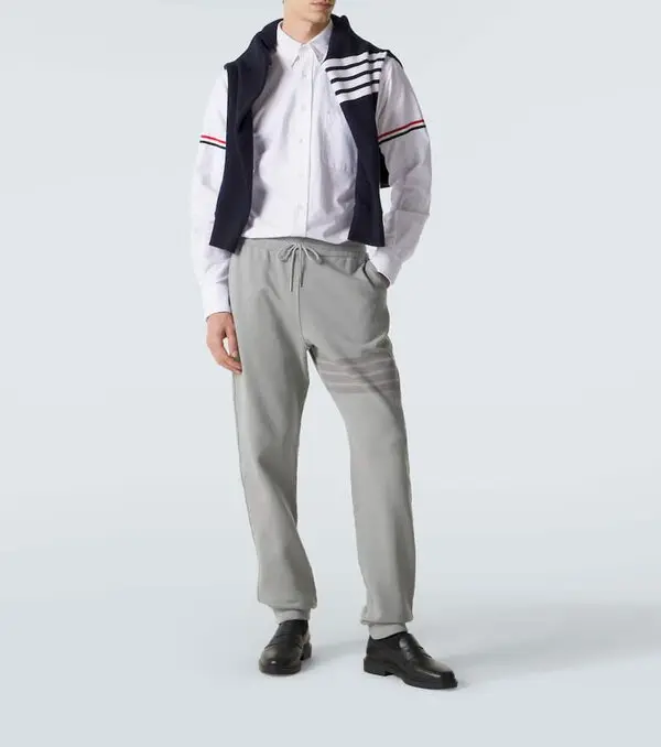 Thom Browne 4-bar Cotton Sweatpants