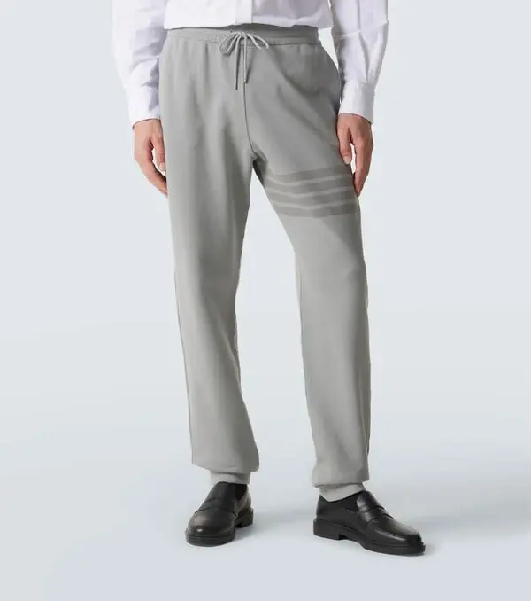 Thom Browne 4-bar Cotton Sweatpants
