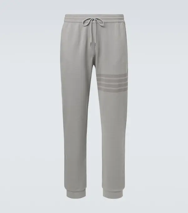 Thom Browne 4-bar Cotton Sweatpants - Grey