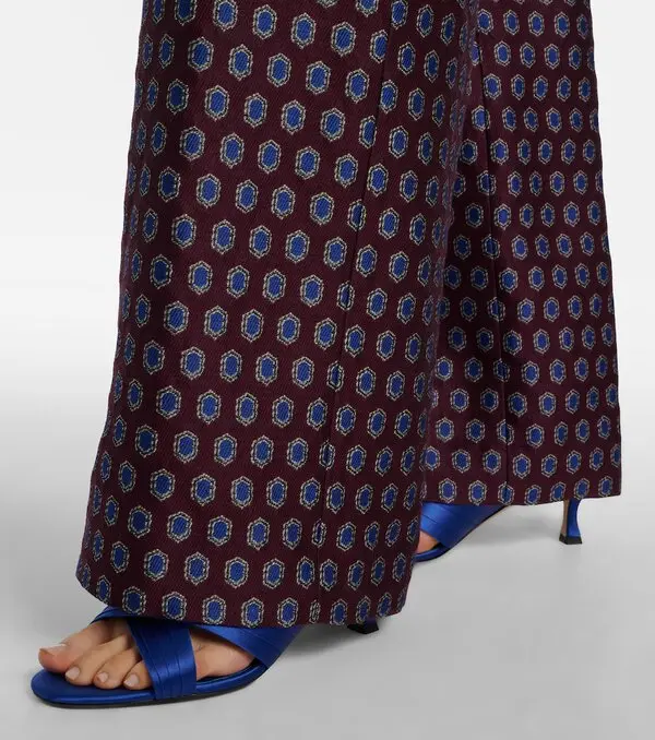 Manolo Blahnik Viera 50 Satin Mules - Blue