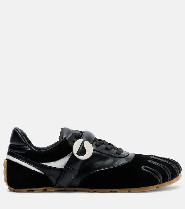 Coperni Leather-trimmed Suede Sneakers