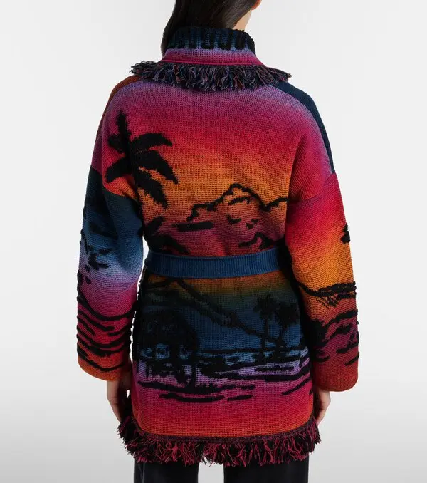 Alanui Sunset Stories Cashmere-blend Cardigan - Multicoloured