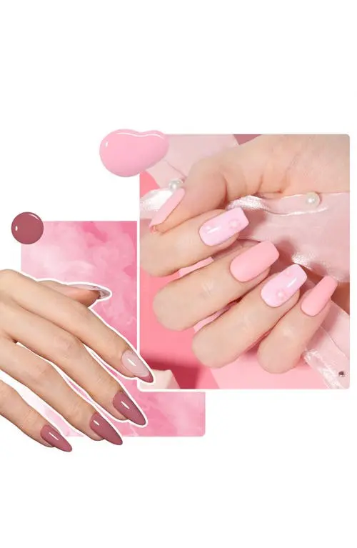 BEETLES Romantic Blush Gel Polish Set 6 Colors