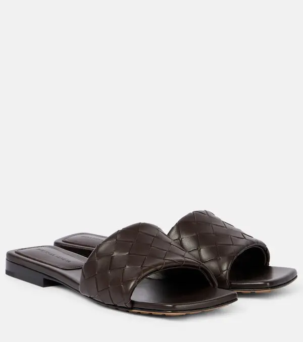 Bottega Veneta Intrecciato Mules - Brown